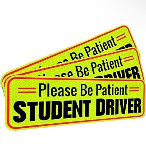 Amazon | Accessories | Signs Authority 3 Pcs Student Driver Car Magnet ...